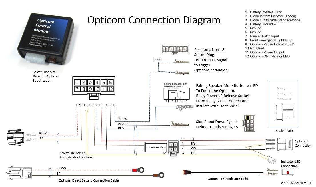 FMS Accessories. Opticom Control Module w/Harness