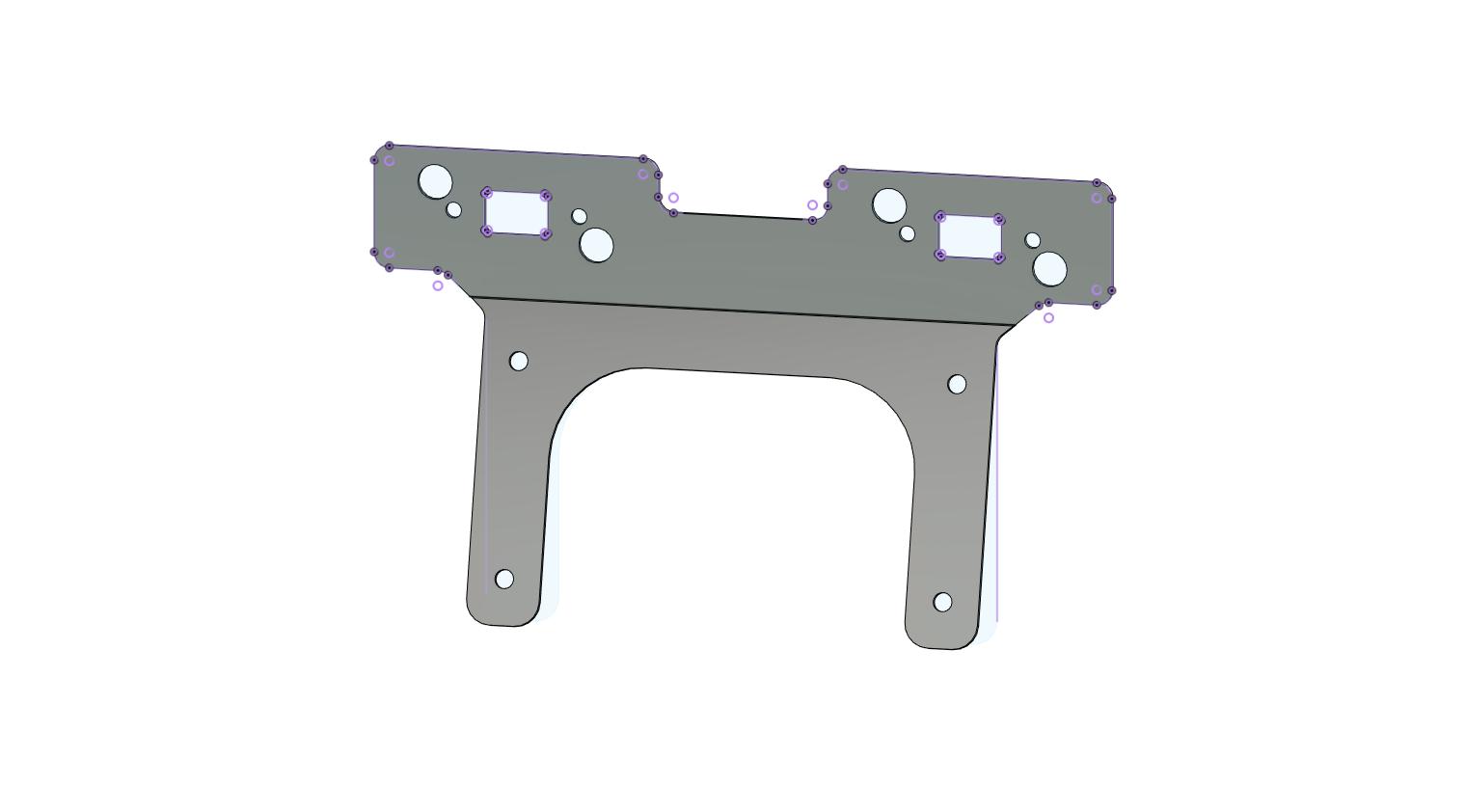 FMS Accessories. Rear License Plate EL Mount for 8X Lights