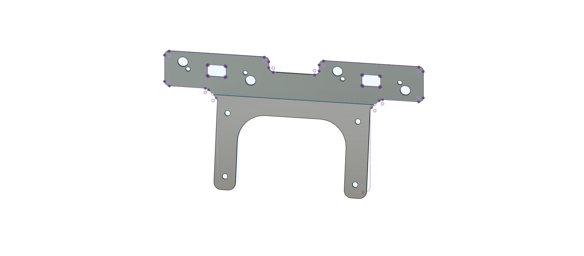 FMS Accessories. Rear License Plate EL Mount for 10X Lights